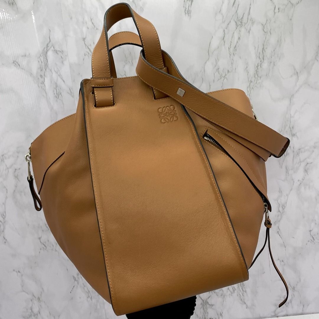 LOEWE BROWN LEATHER LARGE HAMMOCK SHOULDER BAG 227029907 WE, Luxury ...