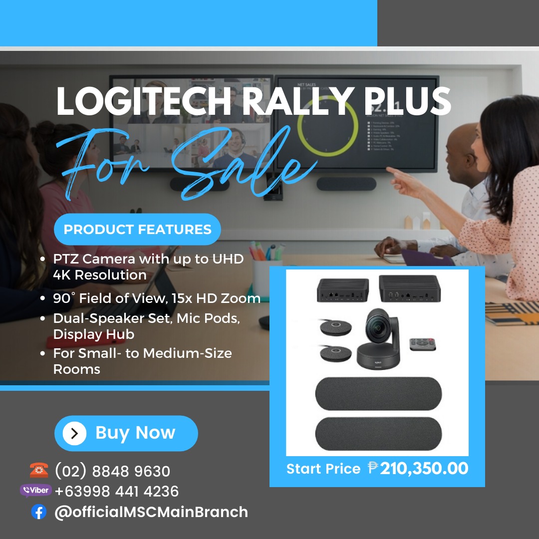 Logitech Rally Plus UHD 4K Video Conferencing Camera, Photography ...