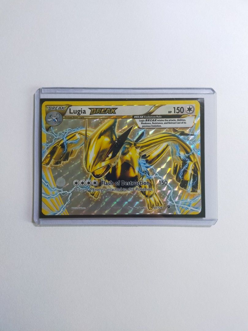 Lugia BREAK Pokemon Card, Hobbies & Toys, Toys & Games on Carousell