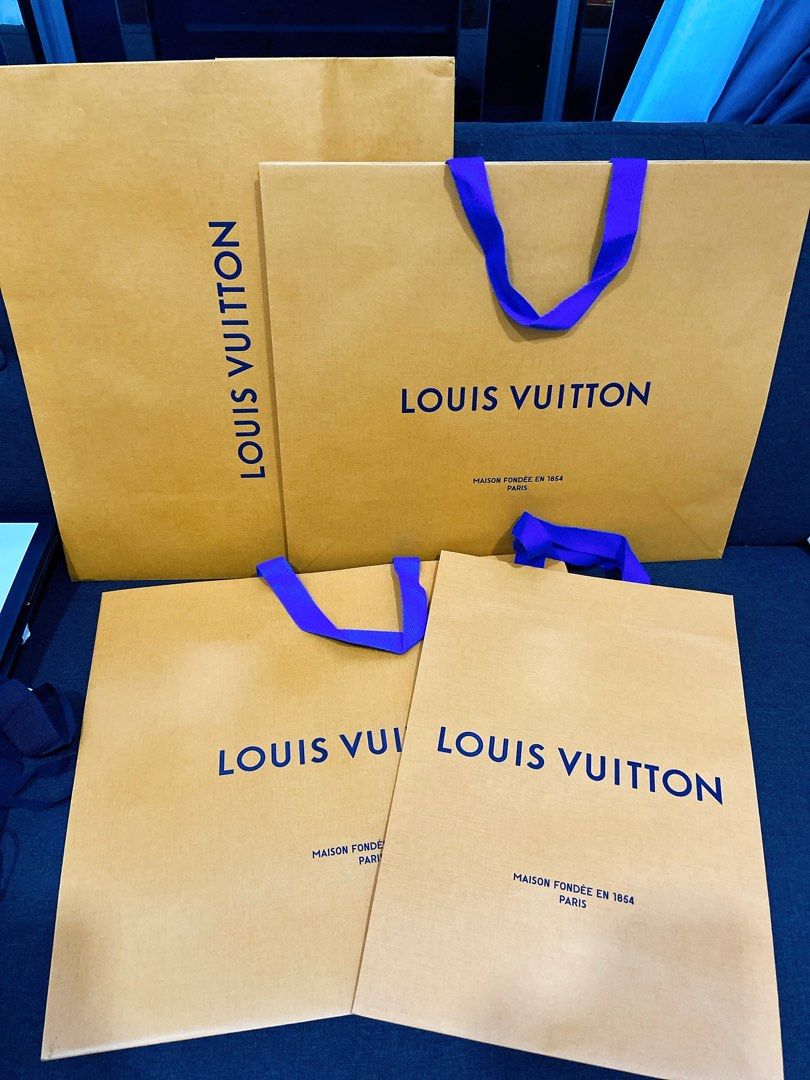 LV paper bag, Luxury, Accessories on Carousell