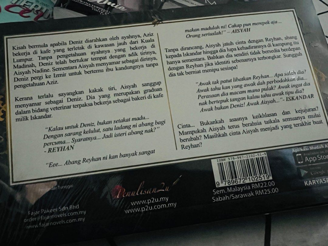 Malay Novel Fiction Melayu Love Story, Hobbies & Toys, Books ...