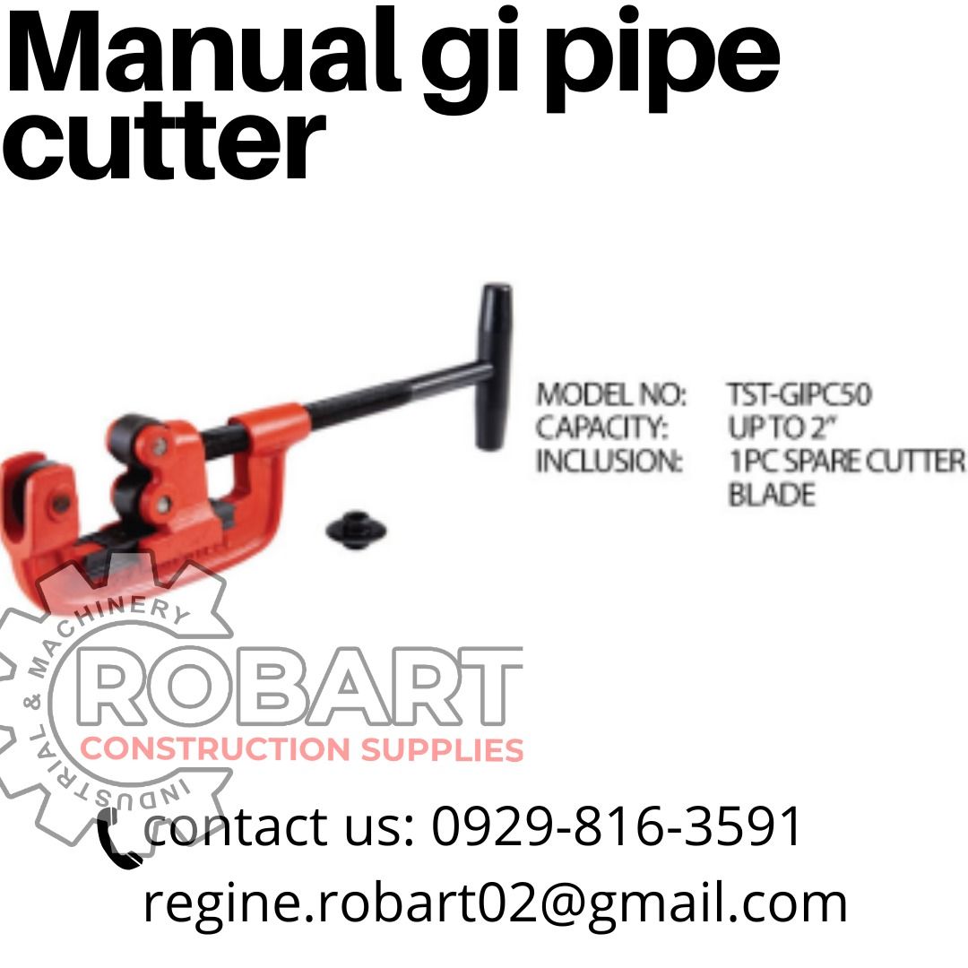 Manual gi pipe cutter, Commercial & Industrial, Construction Tools ...