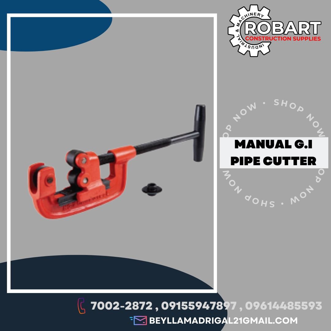 Manual G.I Pipe Cutter, Commercial & Industrial, Construction Tools ...