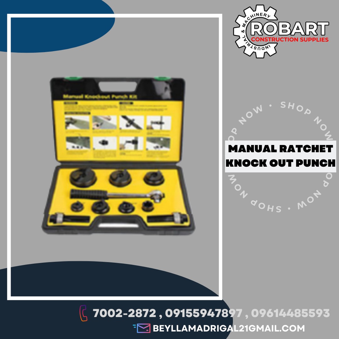 Manual Ratchet Knockout Punch, Commercial & Industrial, Construction ...