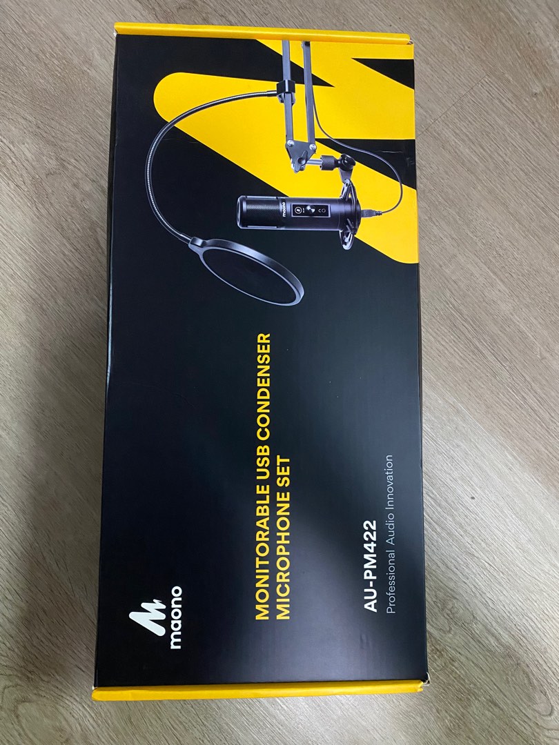 Maono microphone set + usb condenser, Audio, Microphones on Carousell