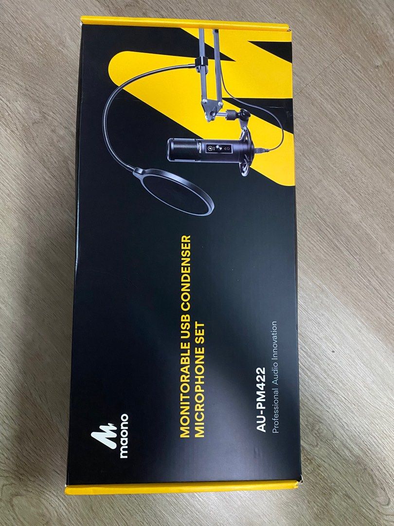 Maono microphone set + usb condenser, Audio, Microphones on Carousell