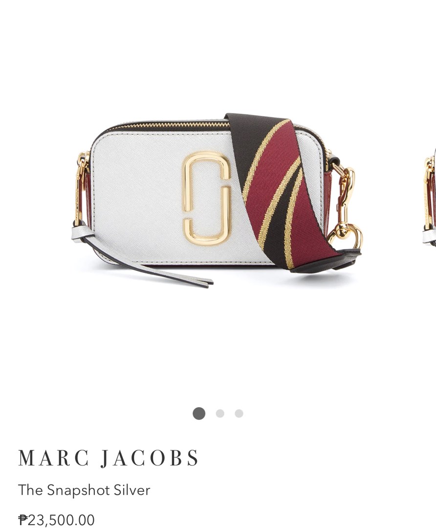 MARC JACOBS the snapshot silver, Luxury, Bags & Wallets on Carousell
