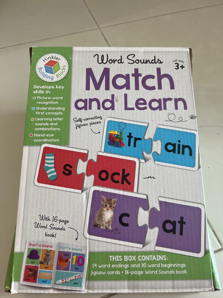 Match and learn phonics jigsaw, Babies & Kids, Infant Playtime on Carousell