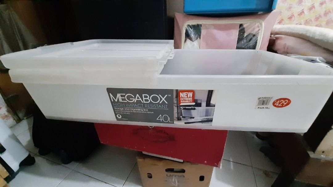 Megabox Storage Underbed Organizer Box 40L, Furniture & Home Living ...