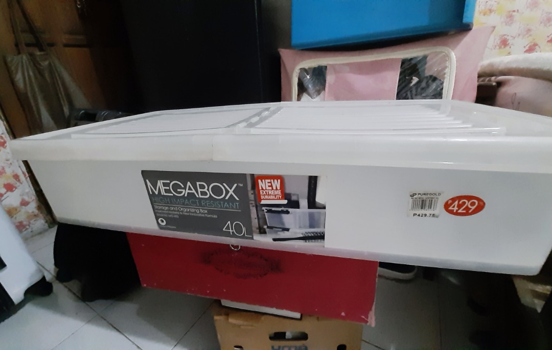 Megabox Storage Underbed Organizer Box 40L, Furniture & Home Living ...