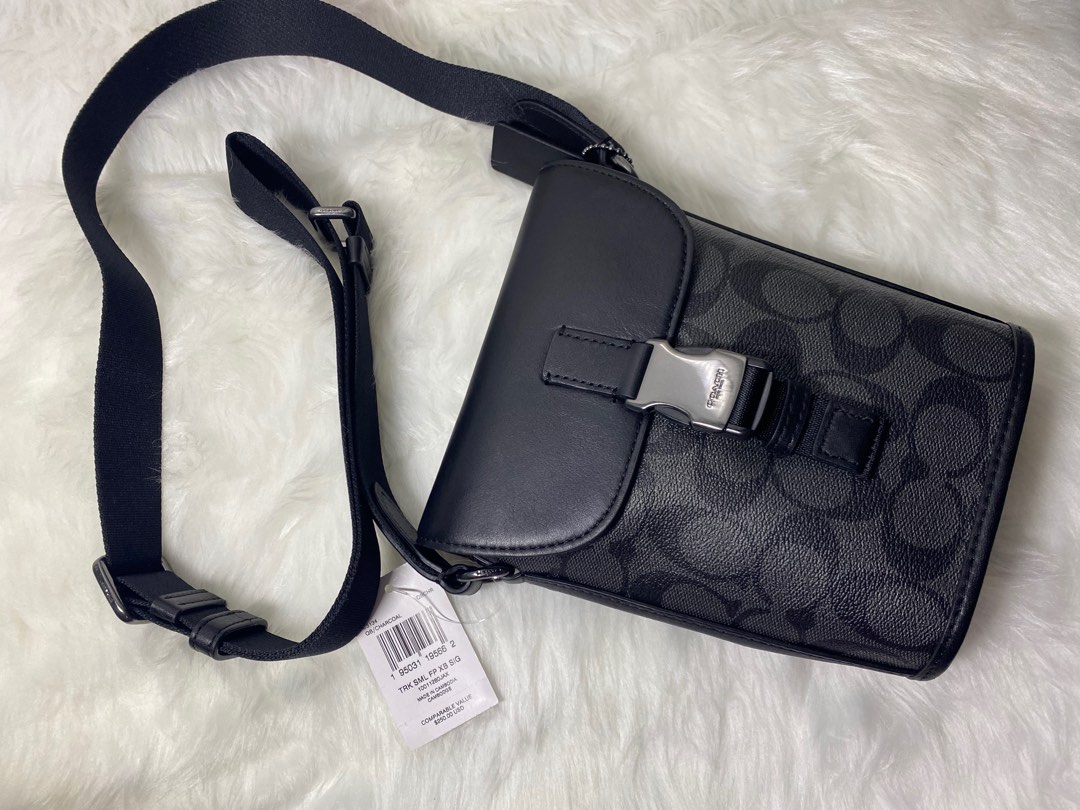MENS COACH SLING BAG TRACK SMALL PACK, Luxury, Bags & Wallets on Carousell