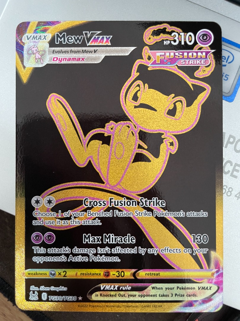 Mew VMAX - TG30/TG30 - Lost Origin, Hobbies & Toys, Toys & Games on ...