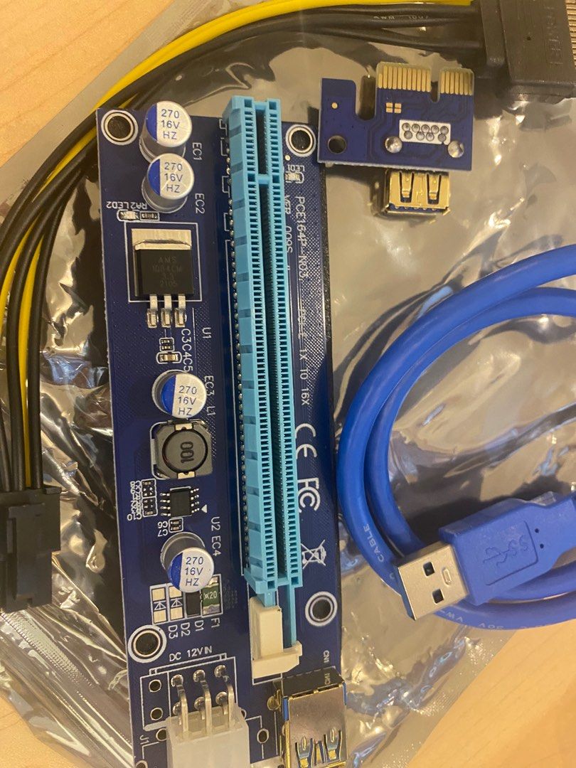 mini PCI-E to PCI express 16x riser for laptop external graphics card ...