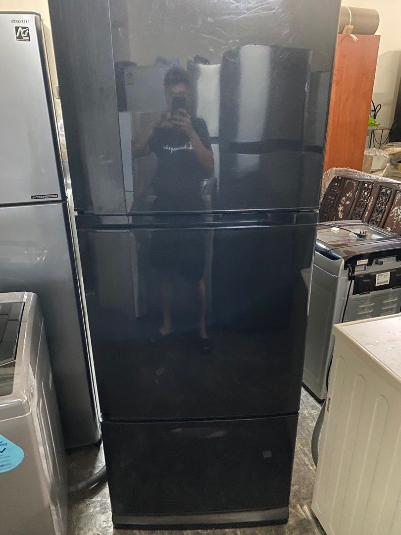 Mitsubishi 418l 3 doors fridge / refrigerator, TV & Home Appliances, Kitchen Appliances ...