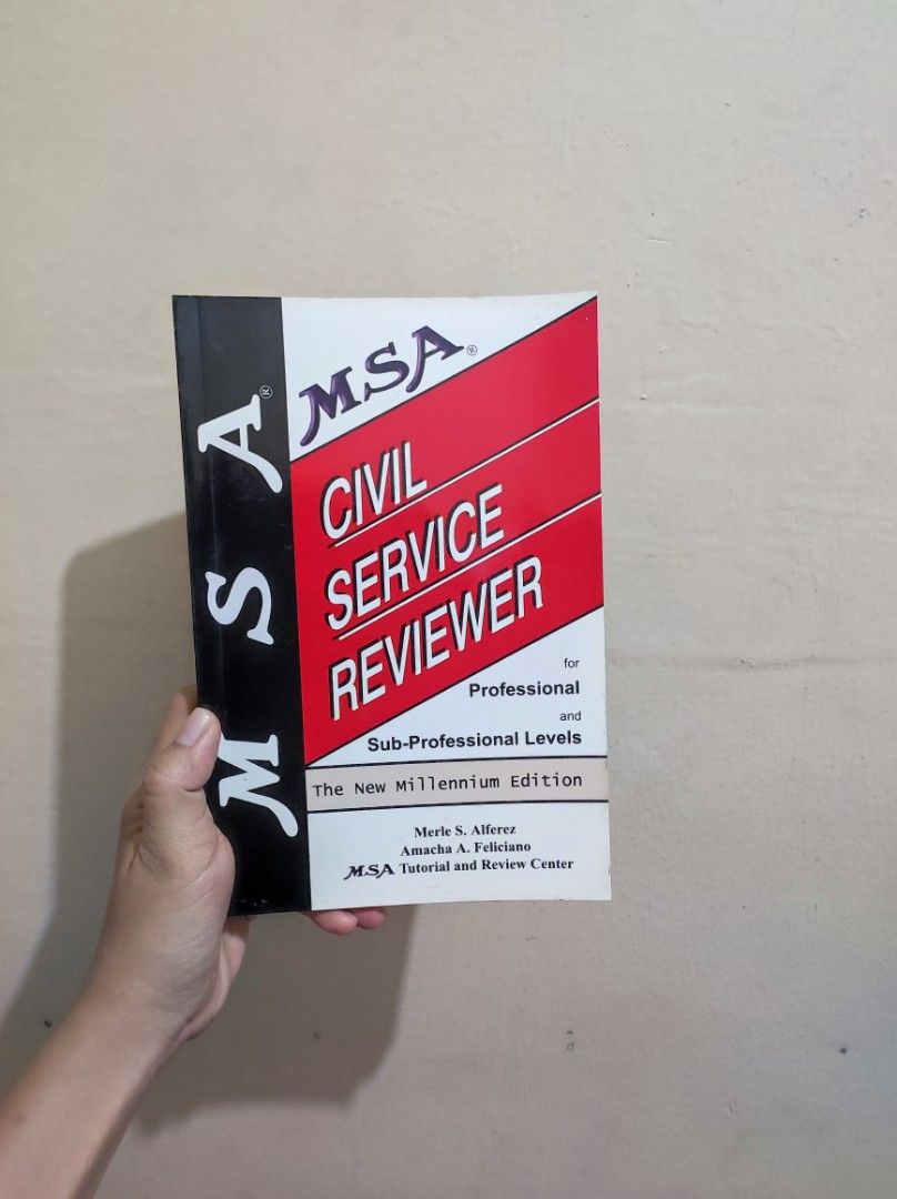 MSA Civil Service Reviewer, Hobbies & Toys, Books & Magazines ...