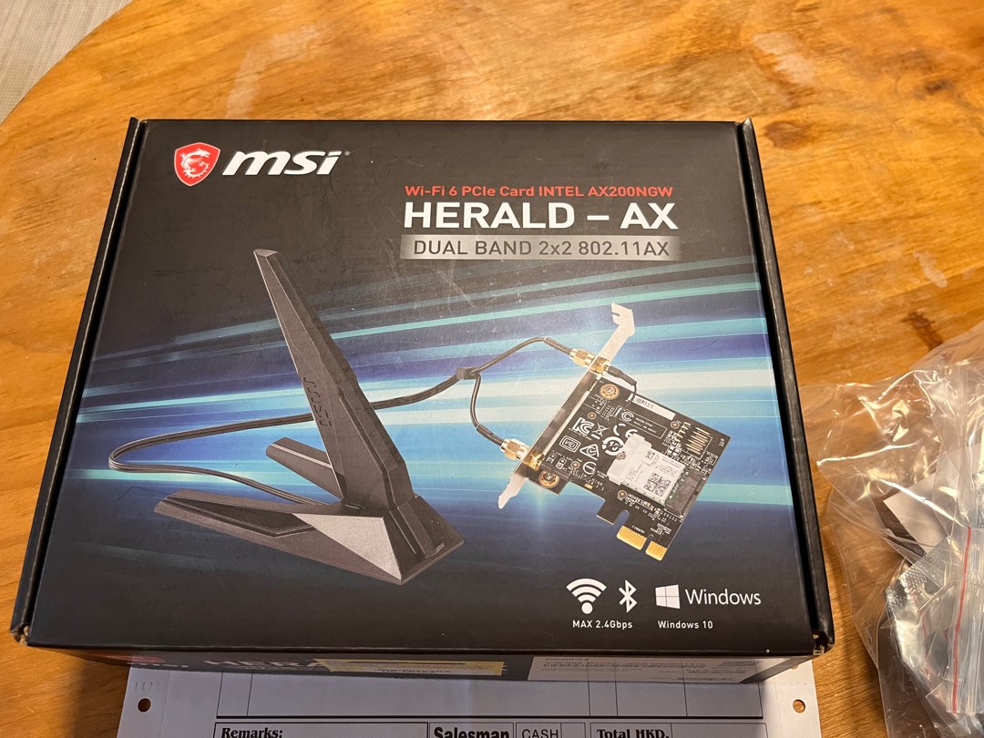 MSI AX200NGW WiFi Card, 電腦＆科技, 電腦周邊及配件, Wifi及上網相關產品 - Carousell