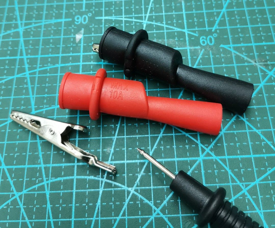 Multimeter testing clip (萬用電表測試夾), 家庭電器, 轉插器及插頭 - Carousell