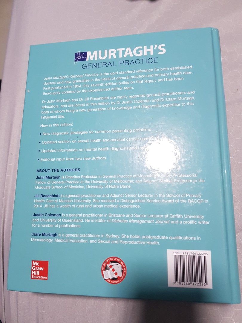 Murtaghs general practice 7th ed, Hobbies & Toys, Books & Magazines ...