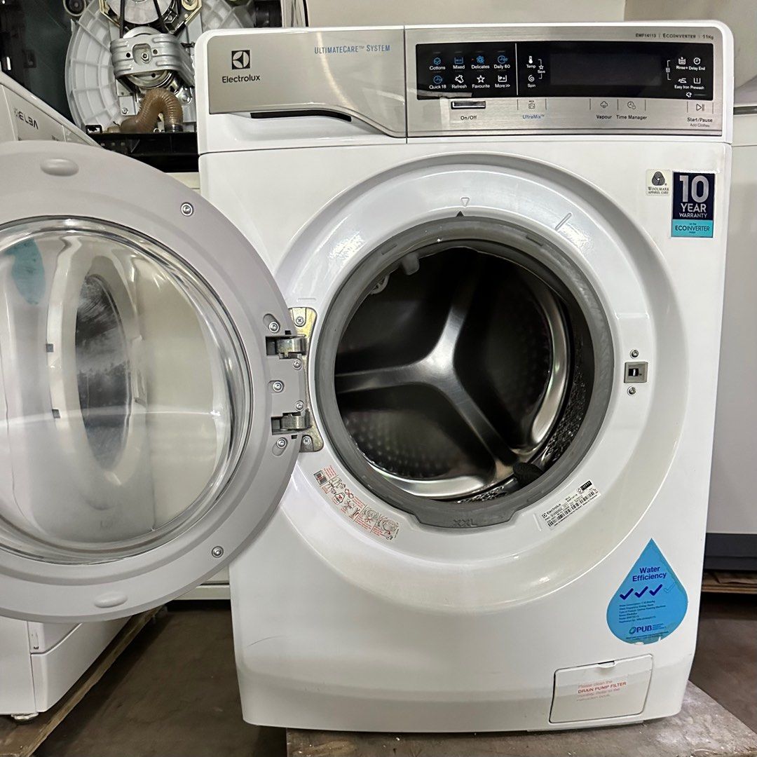 MUST BUY! ELECTROLUX 11KG Front-Loader Washing Machine EWF14113-2, TV ...