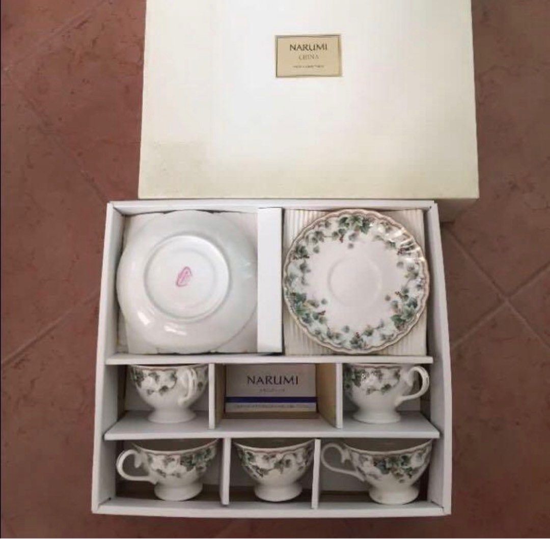 Narumi China 5pc teacup set, Furniture & Home Living, Kitchenware ...