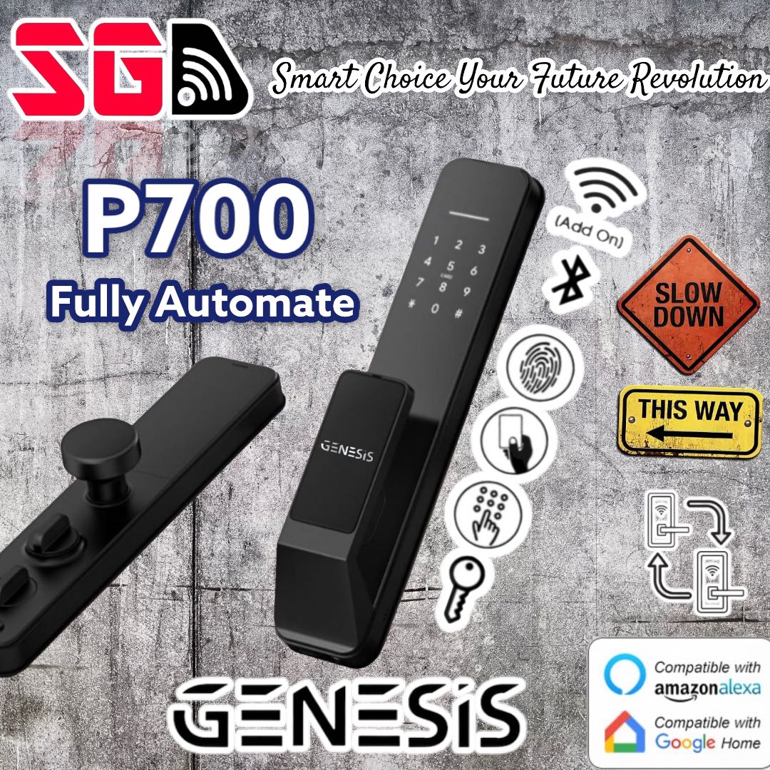 New Premium GENESIS P700 Auto Push Pull IoT App Biometric Synchronize ...