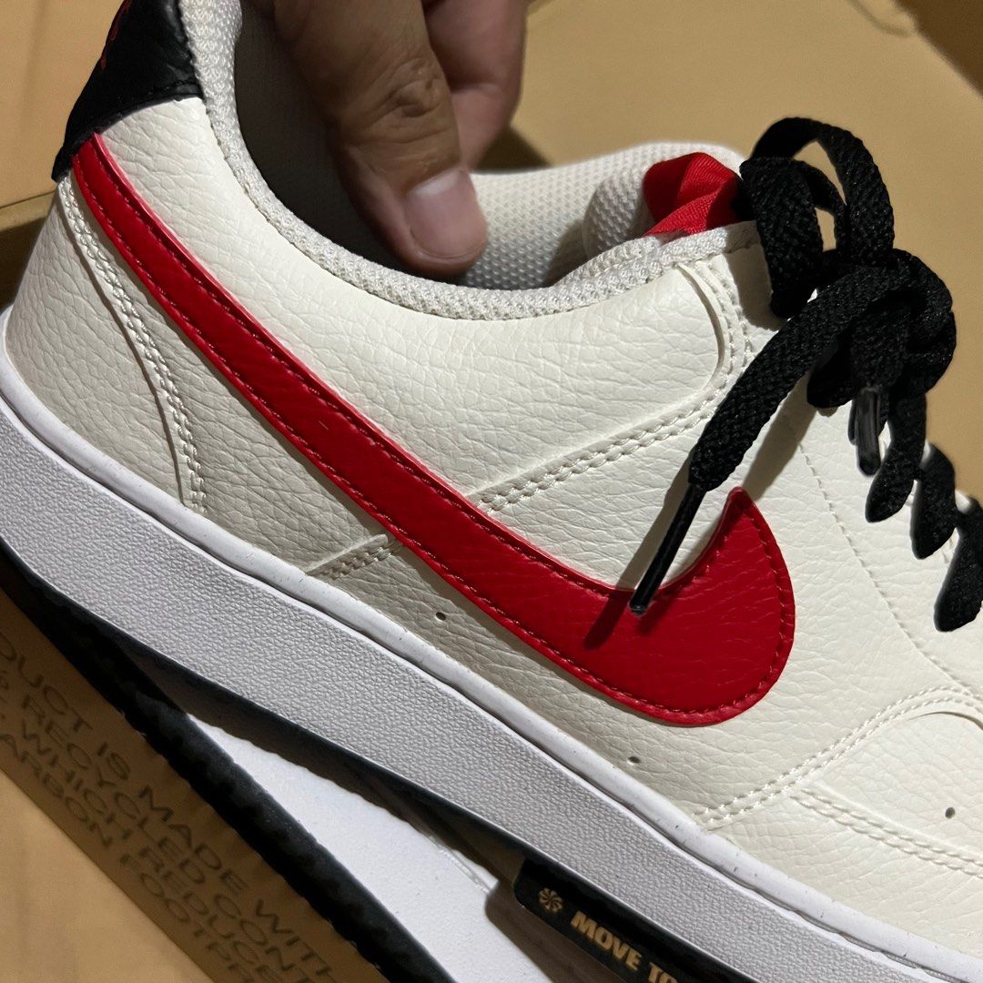 Nike Court Vision Low Sail Red, Men's Fashion, Footwear, Sneakers on ...