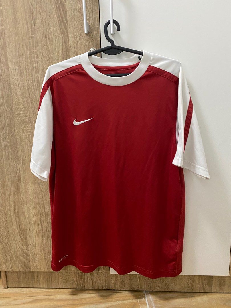nike dri-fit red shirt, Men's Fashion, Tops & Sets, Tshirts & Polo ...