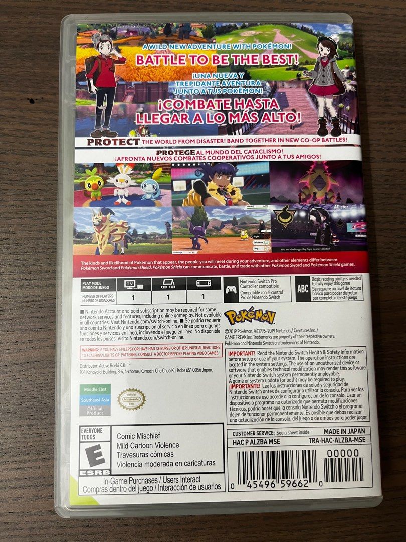 Nintendo Pokemon Shield (not Sword), Video Gaming, Video Games ...