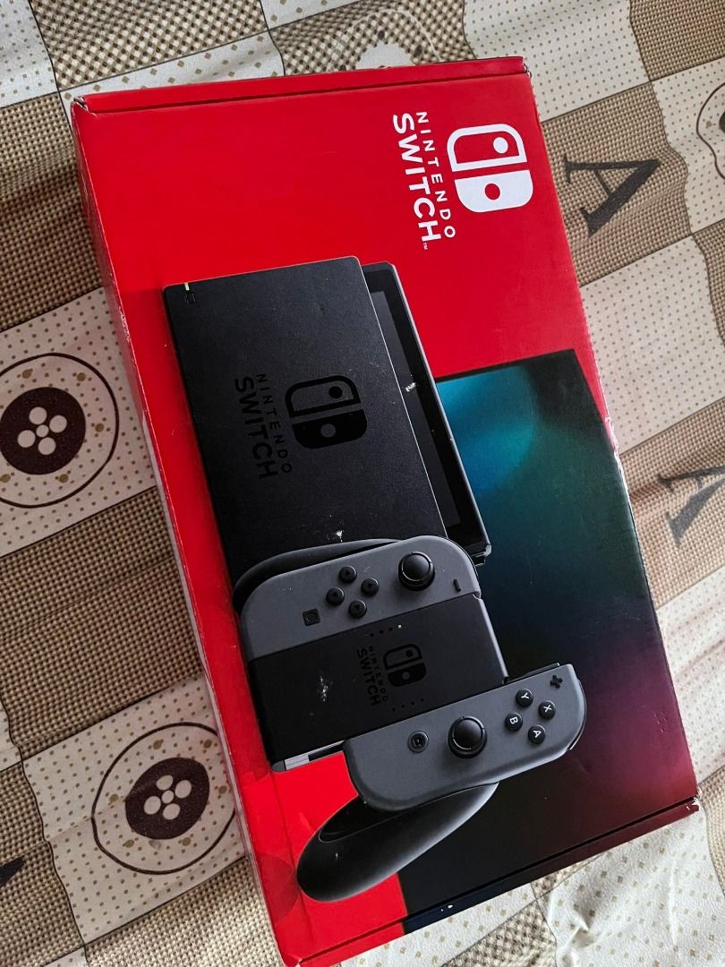 Nintendo Switch™ V2 Gray Complete (Brand New), Video Gaming, Video Game ...