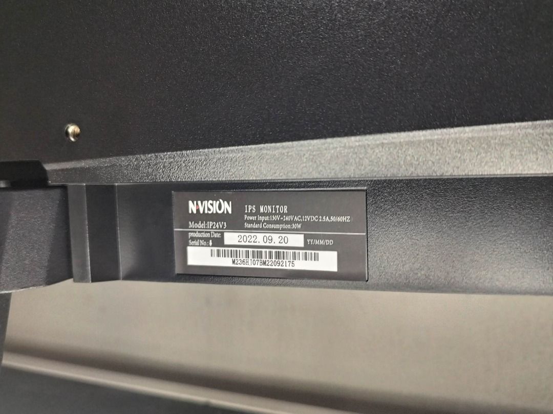 Nvision IP24V3 23.6" with VGA and HDMI port IPS Monitor, Computers ...