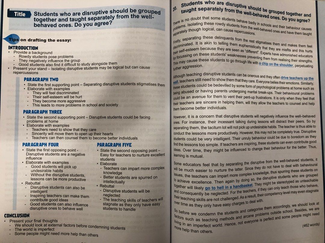 O Level Excel in Expository, Argumentative and Discursive Model Essay ...