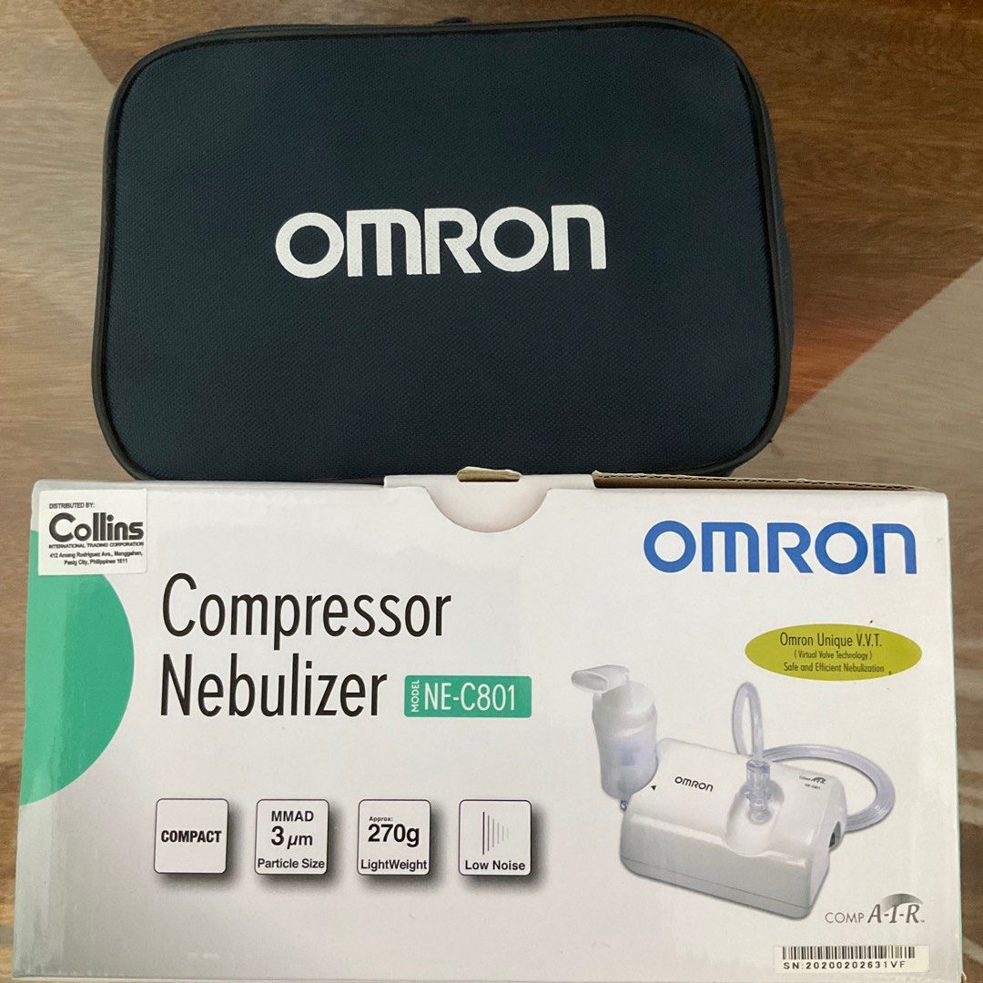 OMRON Compressor Nebulizer NE-C801, Health & Nutrition, Medical ...
