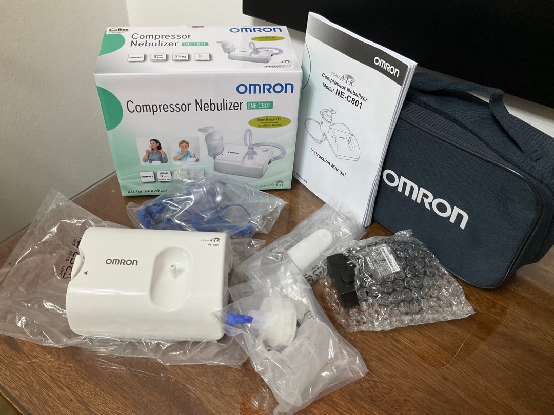 OMRON Compressor Nebulizer NE-C801, Health & Nutrition, Medical ...