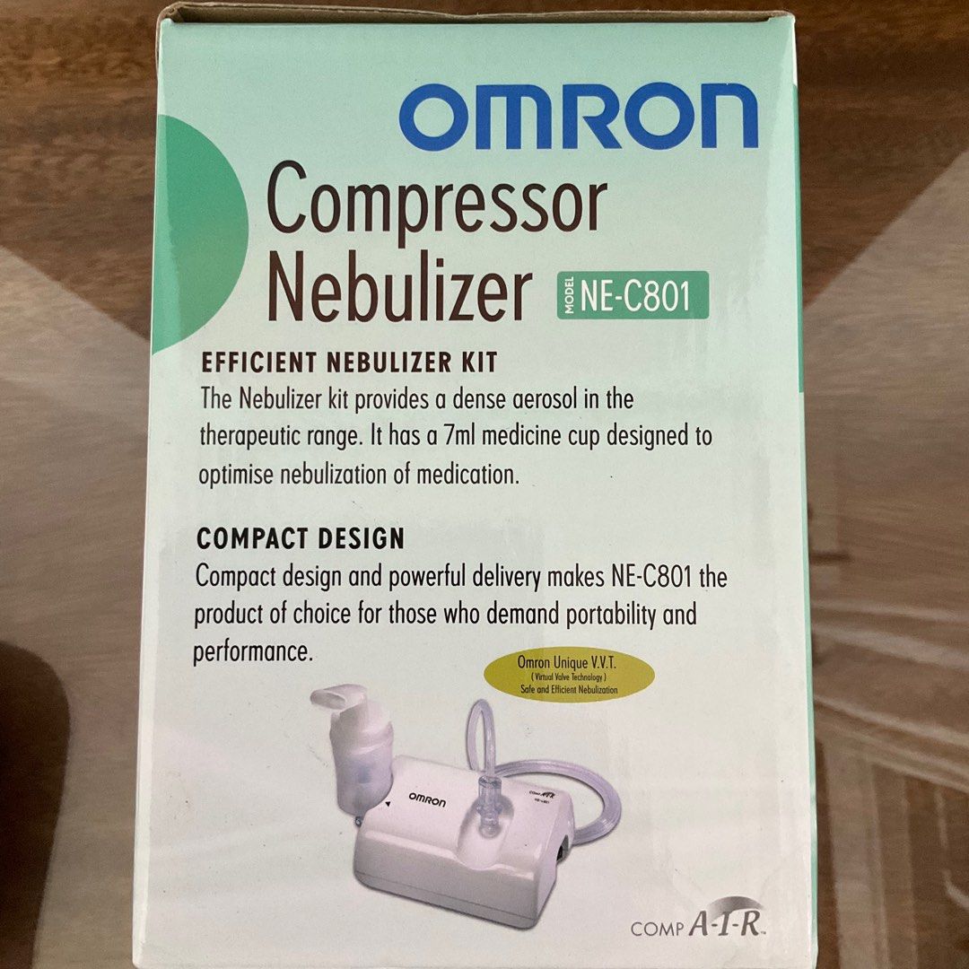 OMRON Compressor Nebulizer NE-C801, Health & Nutrition, Medical ...