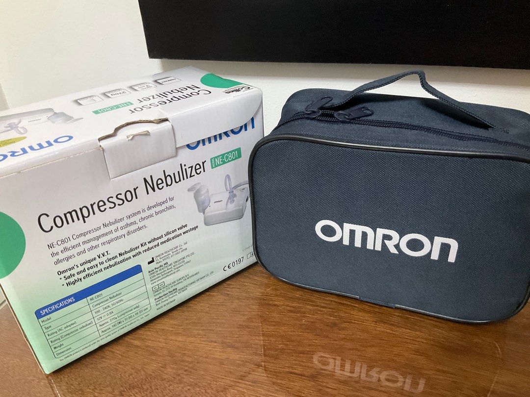 OMRON Compressor Nebulizer NE-C801, Health & Nutrition, Medical ...