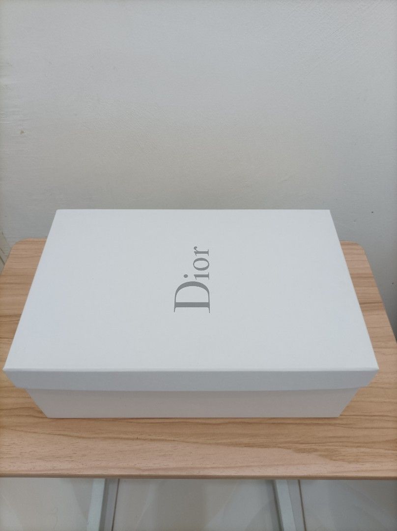 Original Dior shoe box with card, Luxury, Bags & Wallets on Carousell