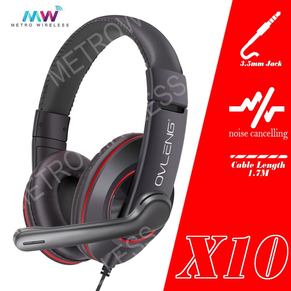 Original OVLENG X10 3.5mm Headset Sterao GameWire Mobile Dekstop ...