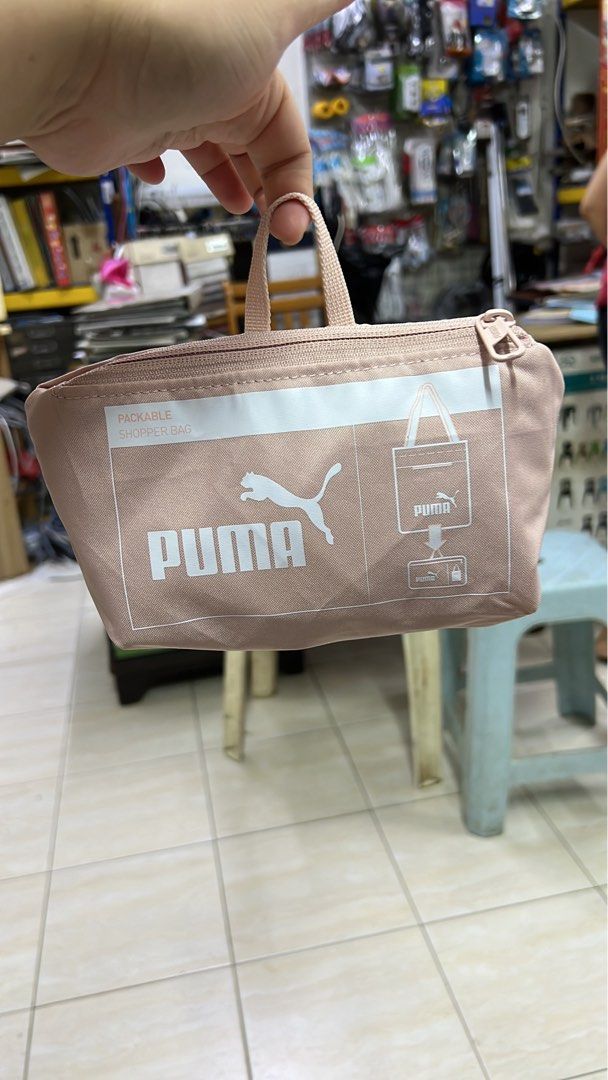 Original PUMA packable bag (pink colour), Women's Fashion, Bags ...