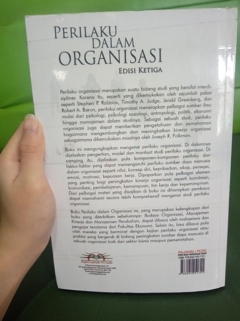 Perilaku dalam organisasi dari Prof Dr. Wibowo, buku manajemen, Buku ...
