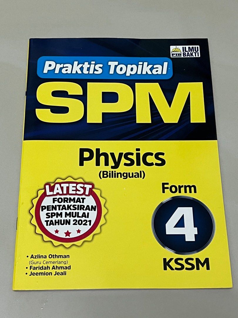 PHYSICS PRAKTIS TOPIKAL SPM KSSM TINGKATAN 4, Hobbies & Toys, Books ...