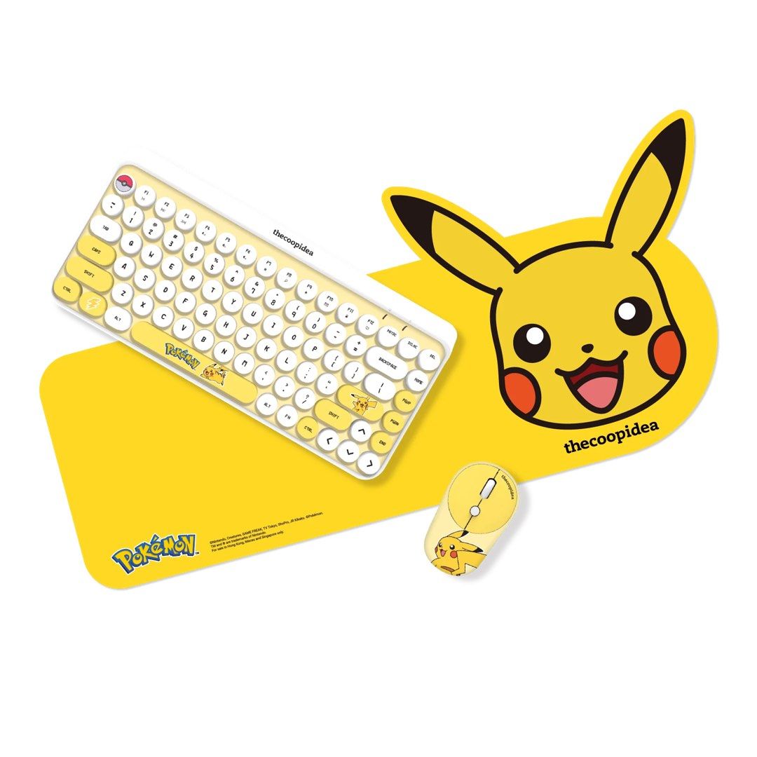 Pokémon TAPPY Wireless Keyboard & Mouse Set - Snorlax Pikachu Eevee ...