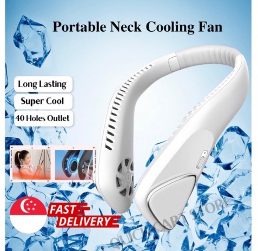 Portable Neck Fan (6000Mah) christmas gift exchange, Audio, Headphones ...