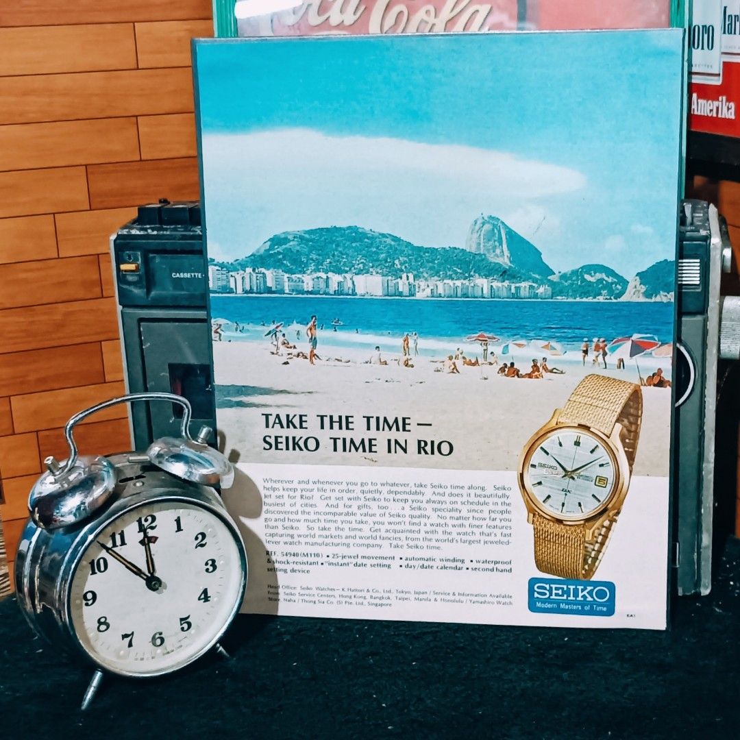 Poster Vintage Seiko, Hobbies & Toys, Collectibles & Memorabilia ...