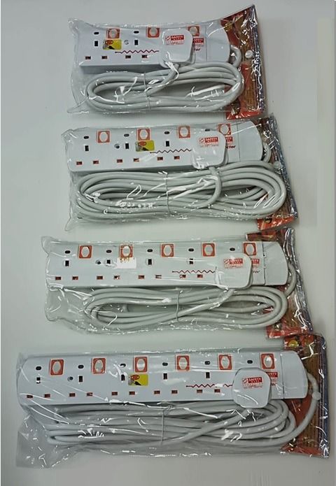 POWER EXTENSION CABLE/ SOCKET 3WAY TO 6WAY 3METER AND 6 METER ...