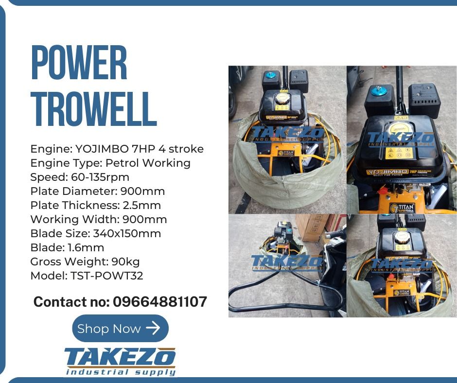 Power Trowell, Commercial & Industrial, Construction Tools & Equipment ...