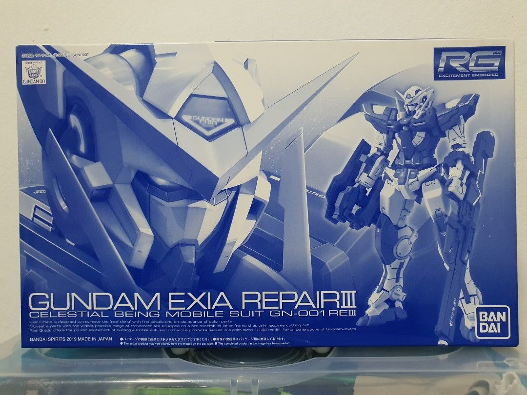 Premium Bandai P-Bandai Real Grade RG 1/144 Gundam Exia Repair III ...