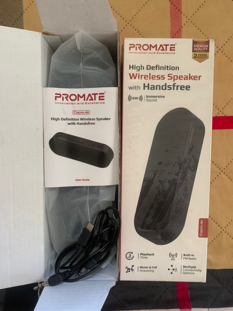 Promate Capsule Bluuetooth Speaker, Audio, Portable Music Players on ...