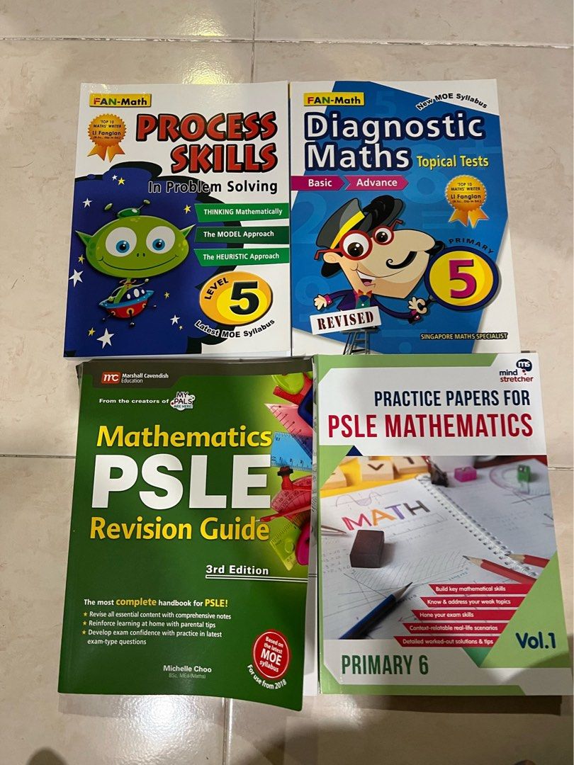 PSLE P6 Math Books (Fan Math, MIND stretcher, MC), Hobbies & Toys ...