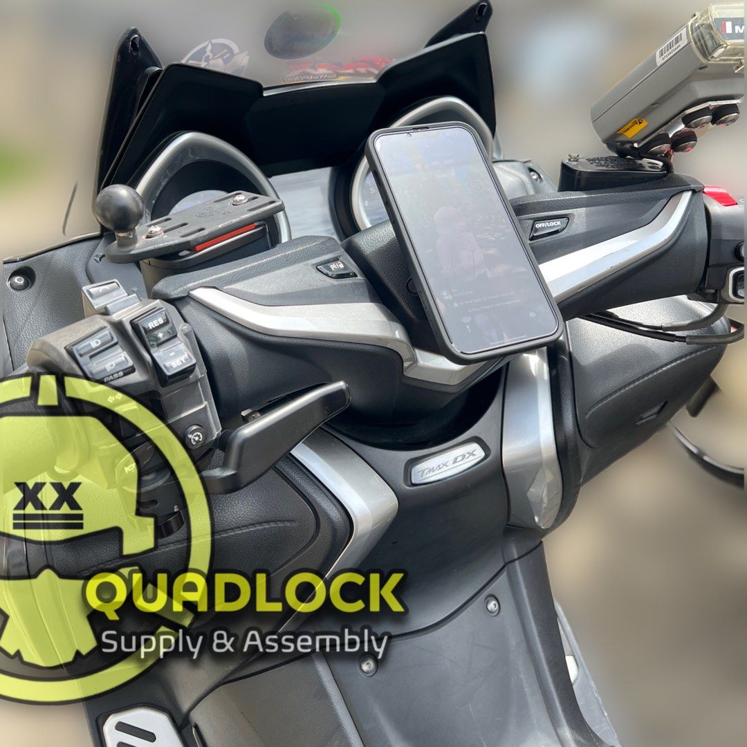 Quadlock For Yamaha Tmax, Motorcycles, Motorcycle Accessories on Carousell