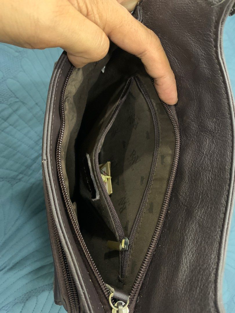 Rav Design full leather sling bag, Men's Fashion, Bags, Sling Bags on ...